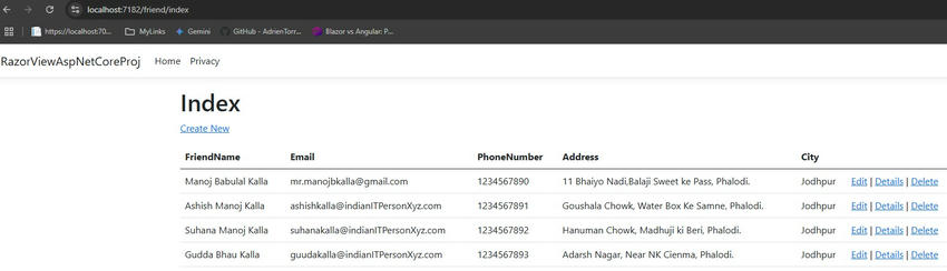 Overview of Razor Views, Razor Pages and Razor Components